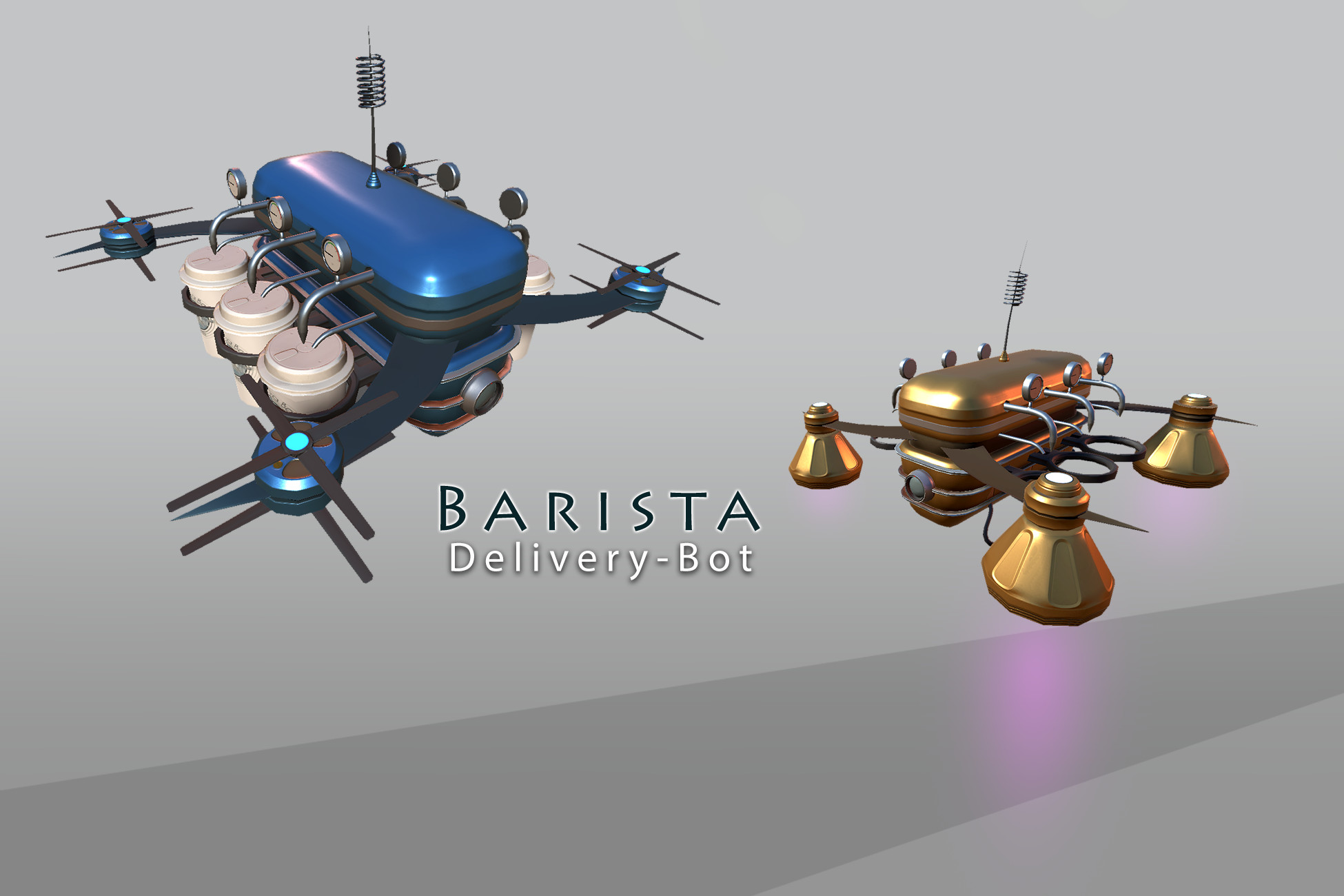 Barista Delivery Bot | 3D Robots | Unity Asset Store