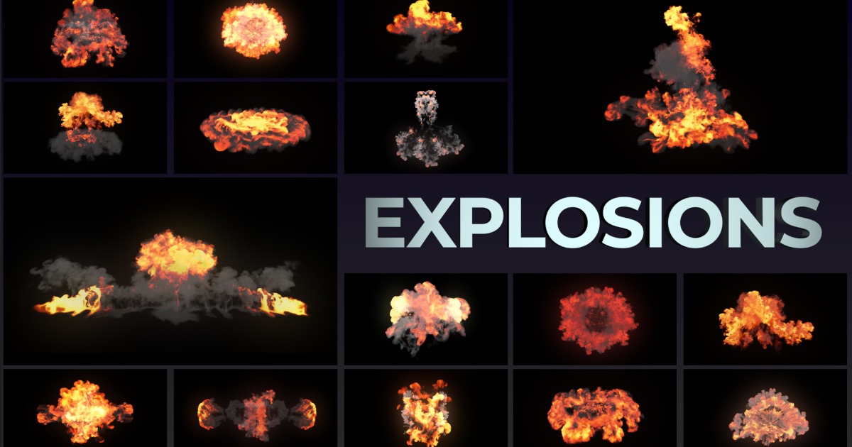 Real Explosions Effects (03.09.22) | 2D Textures & Materials | Unity ...