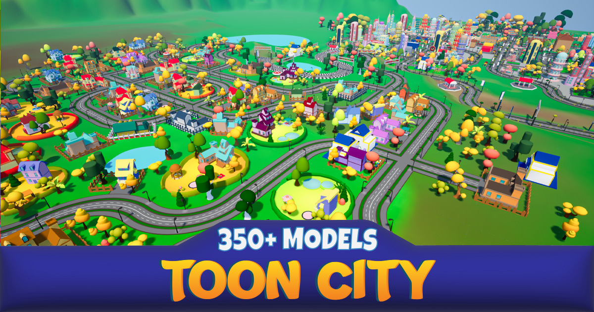 Cartoon City Environment Pack v2.0 | 3D Environments | Unity Asset Store