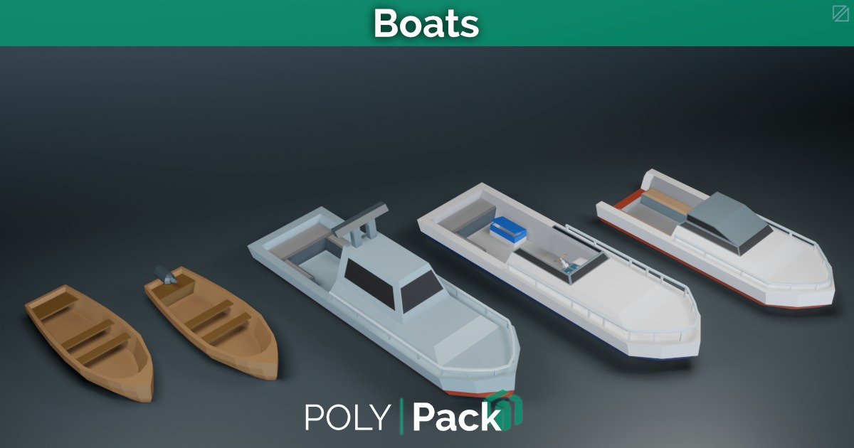 Boats - PolyPack | 3D Sea | Unity Asset Store