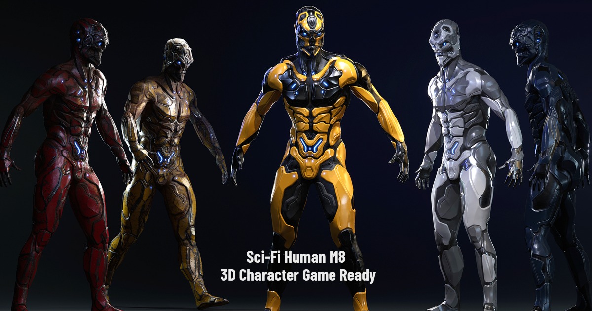 Sci-Fi Human M8 | Characters | Unity Asset Store