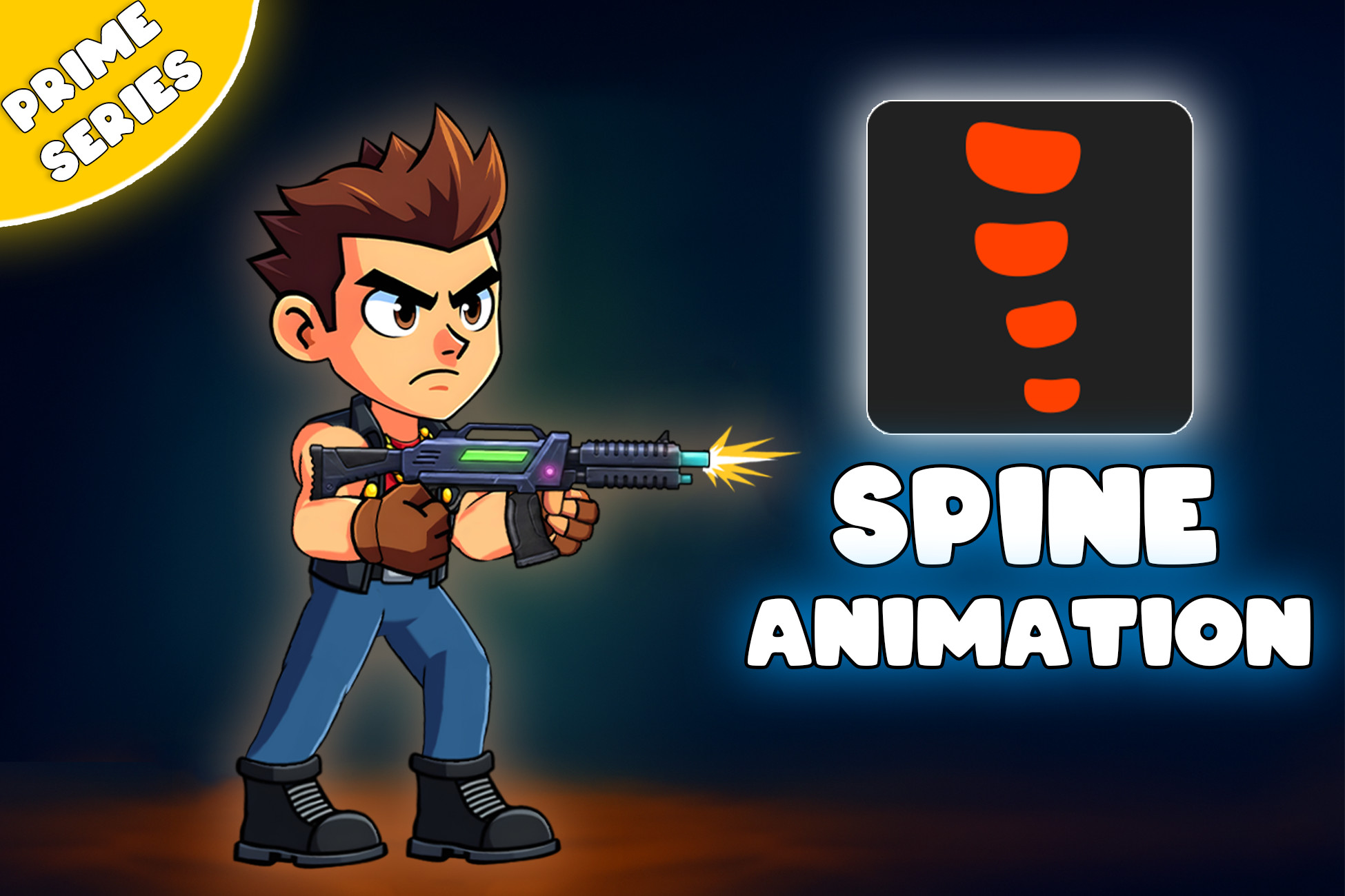 Kane Volt 2D Animated Spine Character(Prime Series) | 2D キャラクター | Unity ...