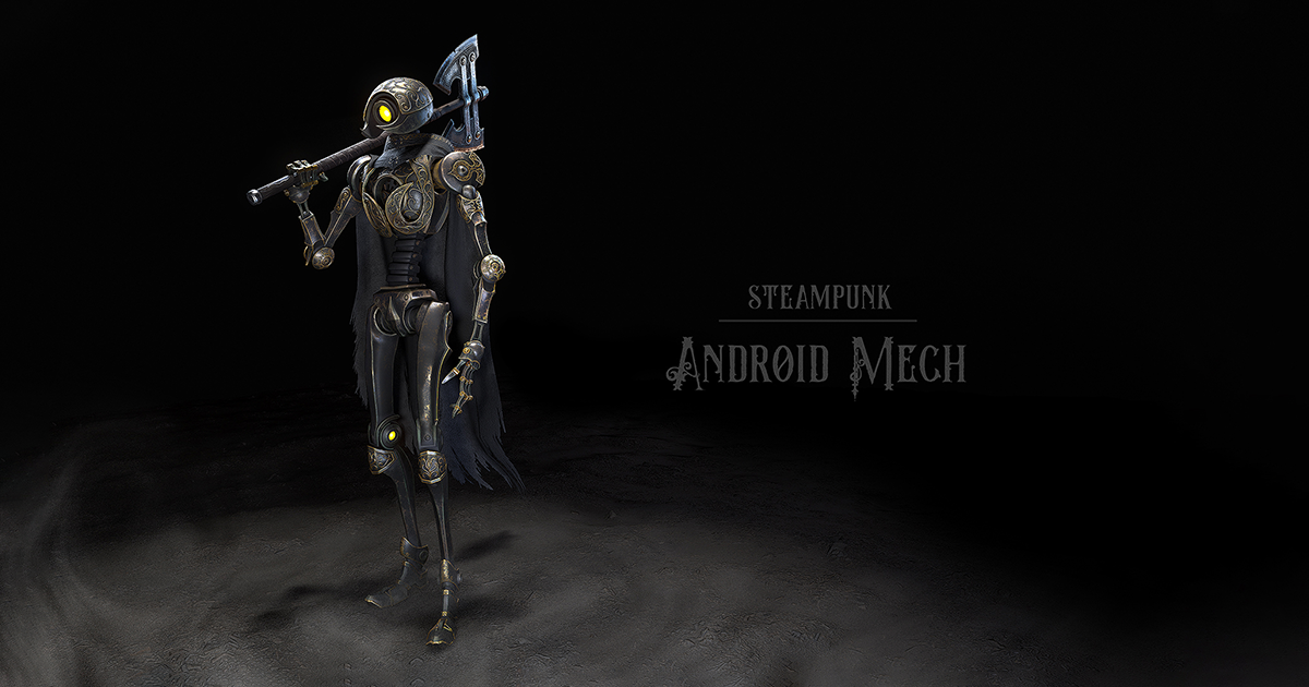 SteamPunk Android | 3D Robots | Unity Asset Store