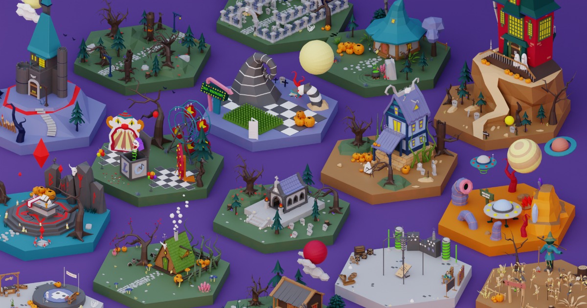 Low Poly Mystical Halloween Set | 3D Environments | Unity Asset Store
