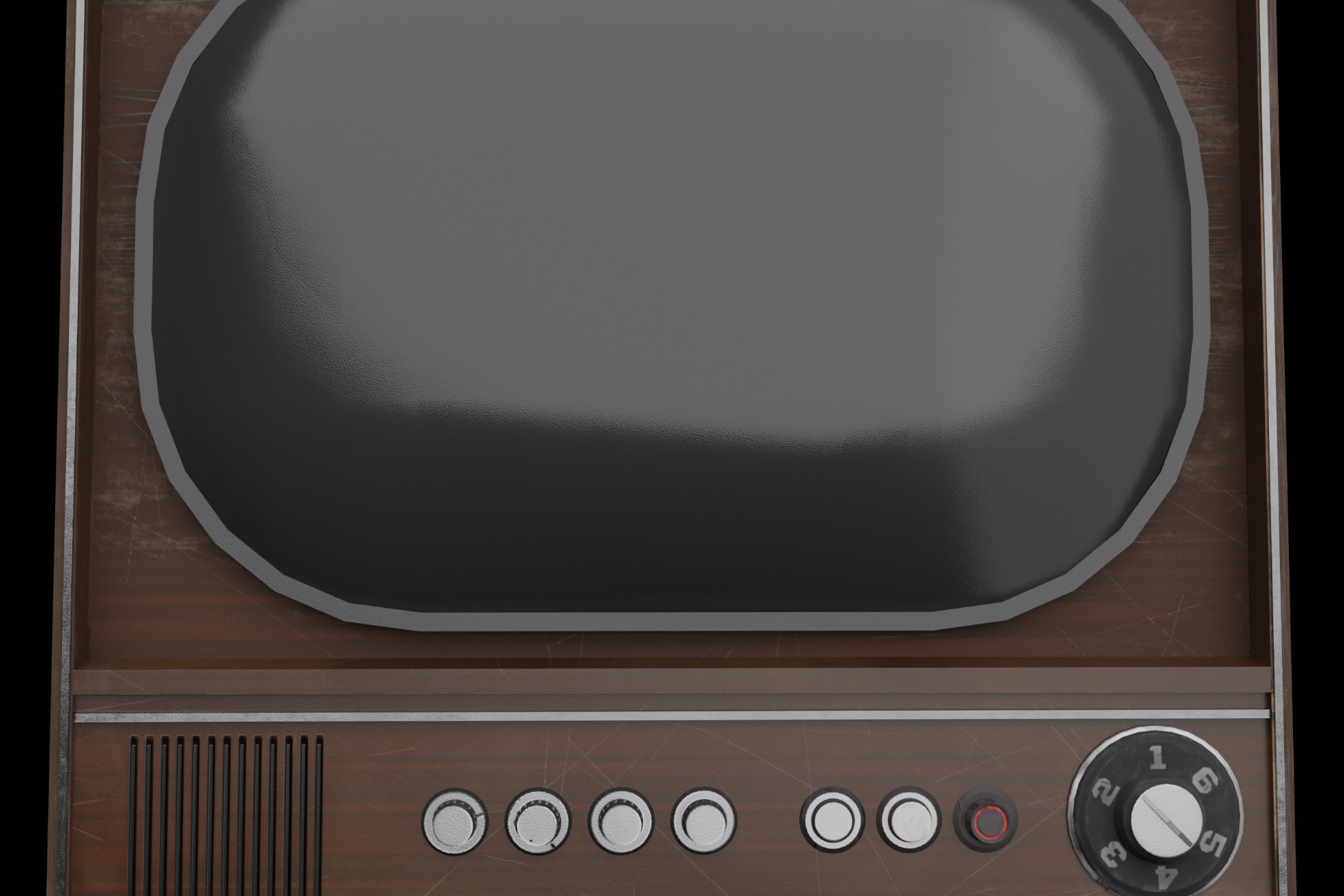 Realistic vintage TV | 3D Electronics | Unity Asset Store