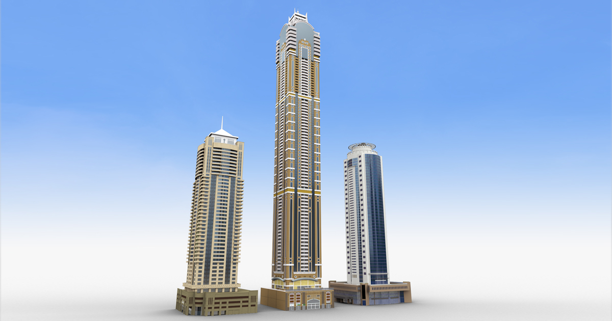 Modern Building pack 4 | 3D Urban | Unity Asset Store