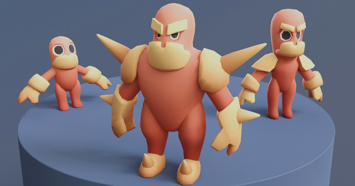 Cartoon Characters - Monkeydong Warriors | 3D Creatures | Unity Asset Store