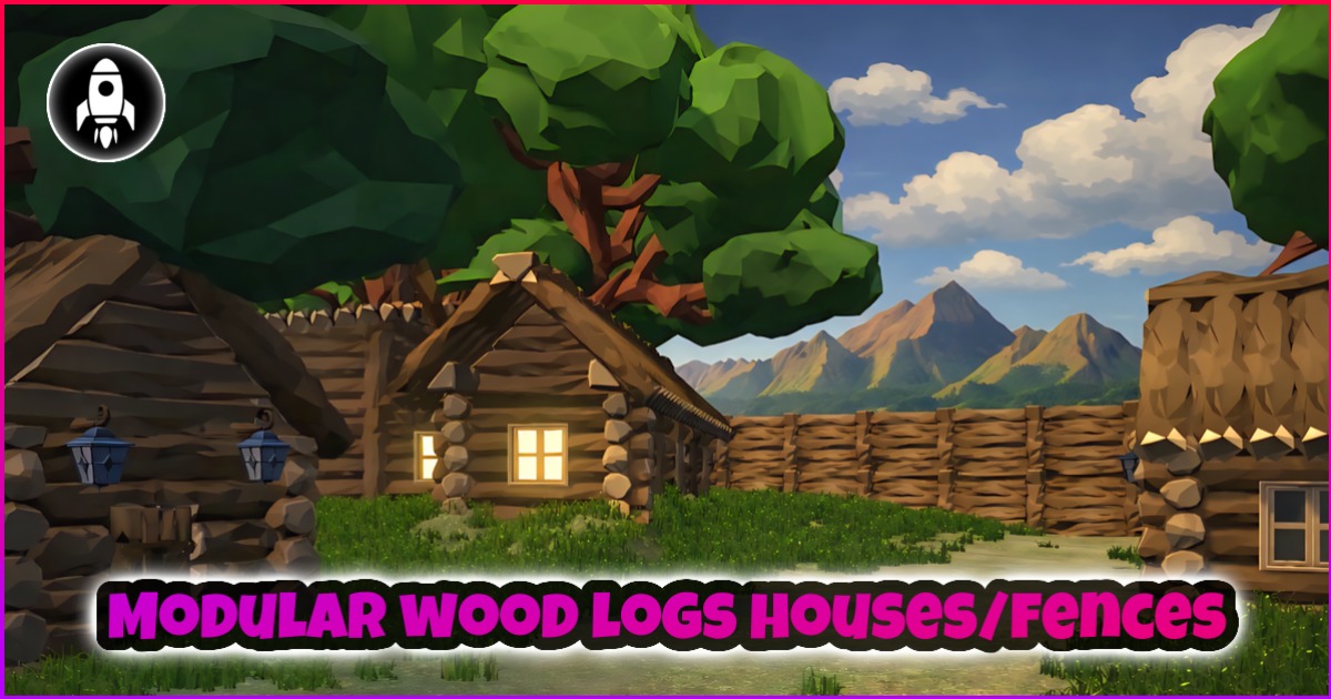 LP - Modular Wooden Logs: Houses, Fences & Farms | 3D Fantasy | Unity ...