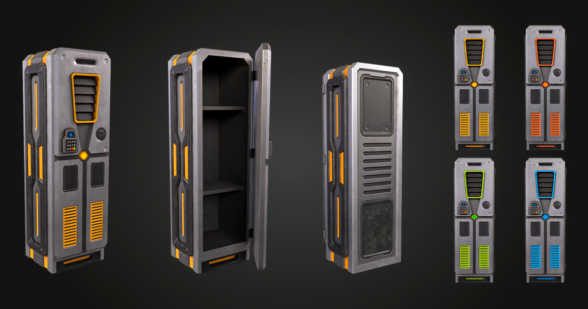 SCI-FI Locker Vol. 1 | 3D Props | Unity Asset Store
