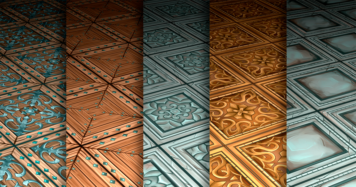Texture Set Vol.34 Hand Painted Tiles | 2D Tiles | Unity Asset Store