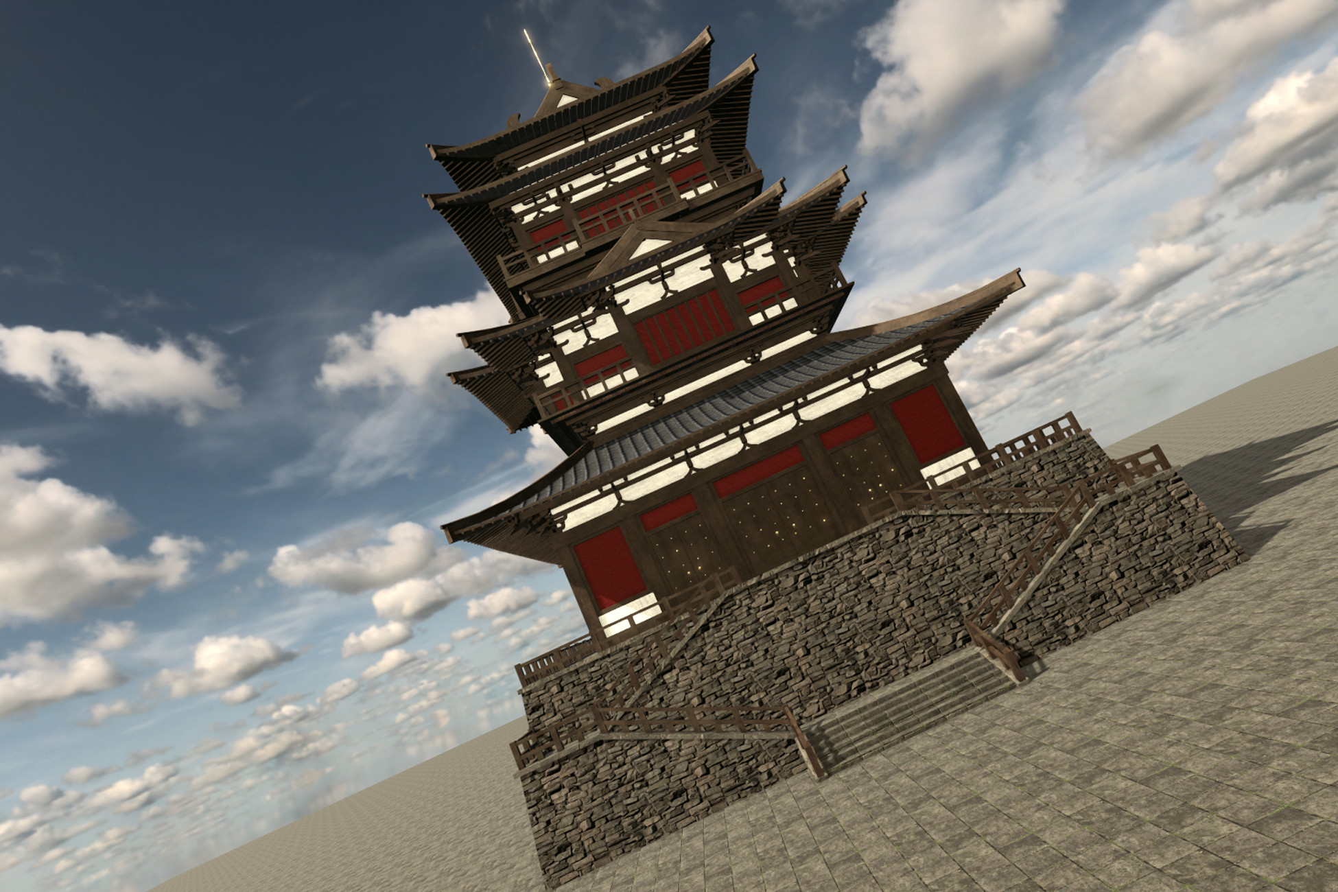 Medieval Asian Castle | 3D Historic | Unity Asset Store