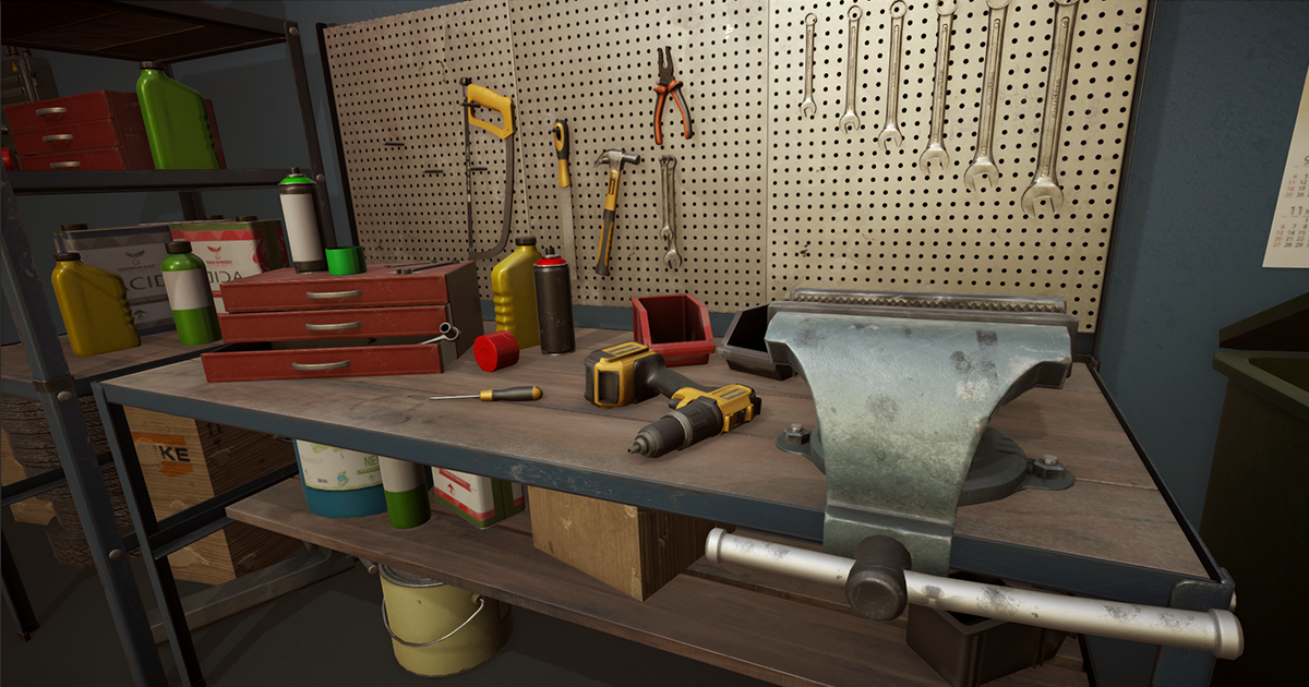 Garage Workbench | 3D Tools | Unity Asset Store