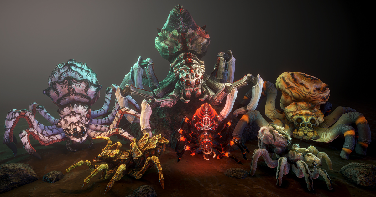 Spiders pack 1 | Characters | Unity Asset Store