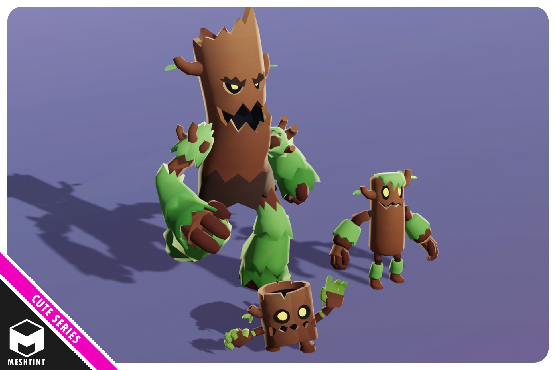 Treant Tree Forest Evolution Pack Cute Series | 3D Creatures | Unity ...