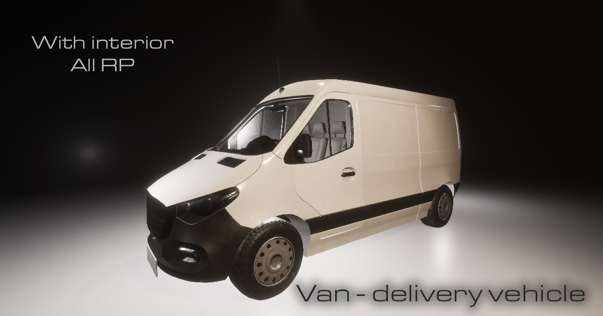 Van - delivery vehicle | 3D Land | Unity Asset Store