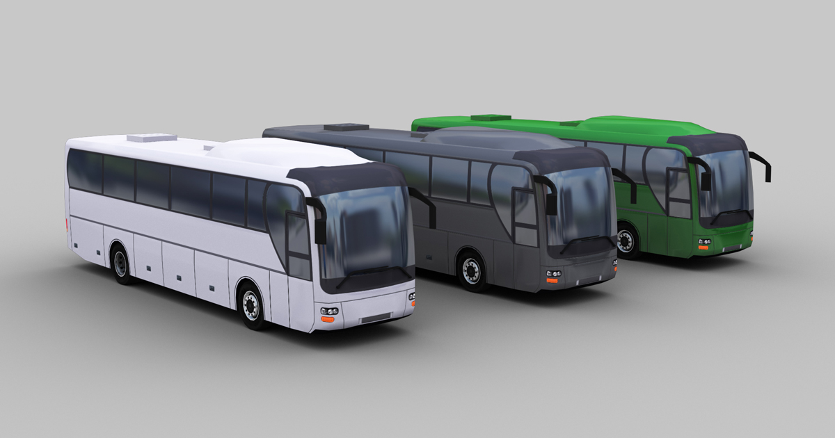 City Bus Lowpoly3 | 3D Land | Unity Asset Store