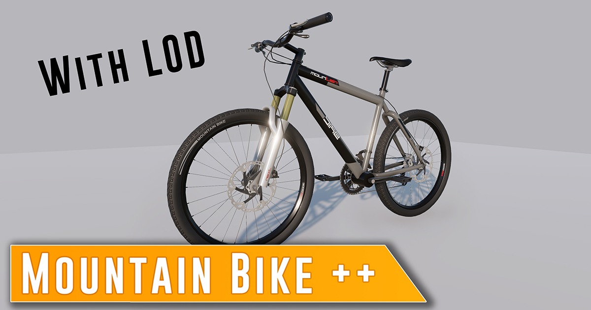 Mountain bike with LOD | 3D 지상 | Unity Asset Store