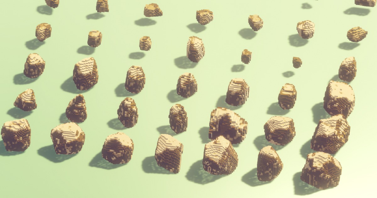3D Voxel Rocks Models Collection - Rocks Stylized | 3D 风景 | Unity Asset ...