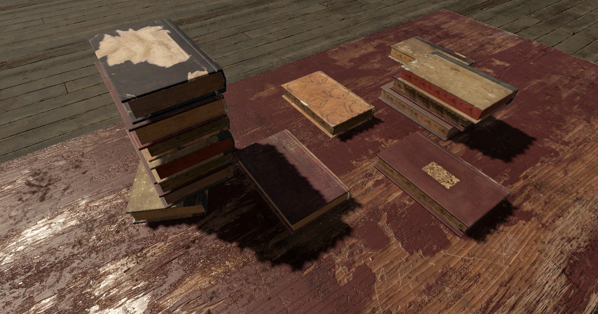 Old Antique Books | 3D Props | Unity Asset Store