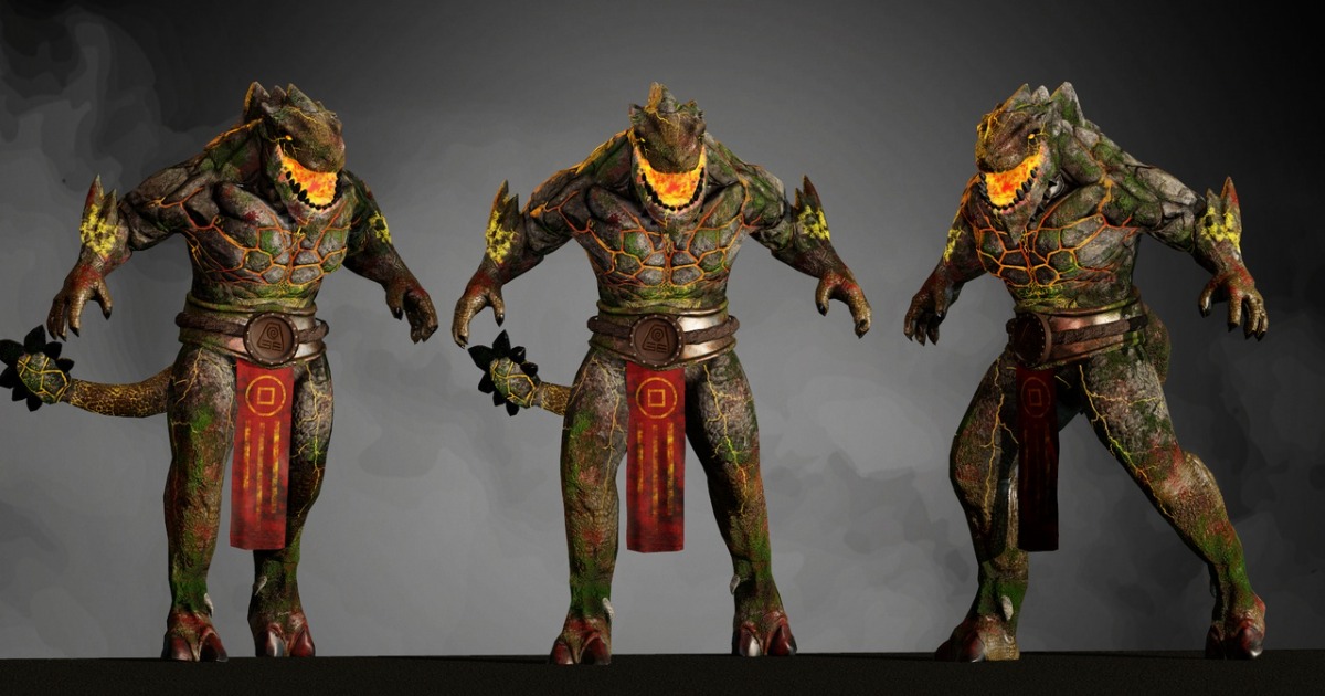 LIZARD STONE | 3D Characters | Unity Asset Store