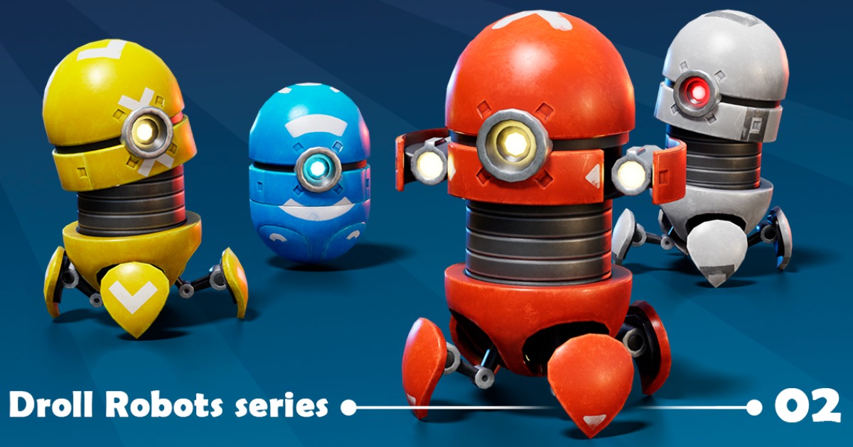 Droll Robot 02 | 3D Robots | Unity Asset Store