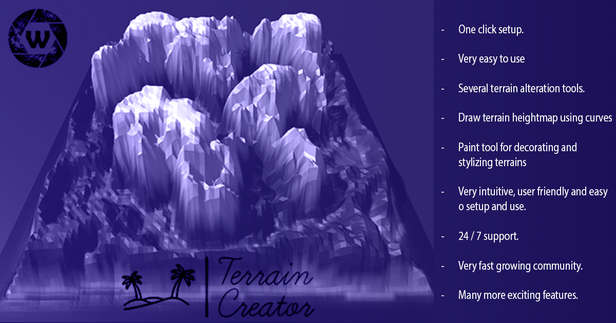 Terrain Creator (Low Poly) | Terrain | Unity Asset Store