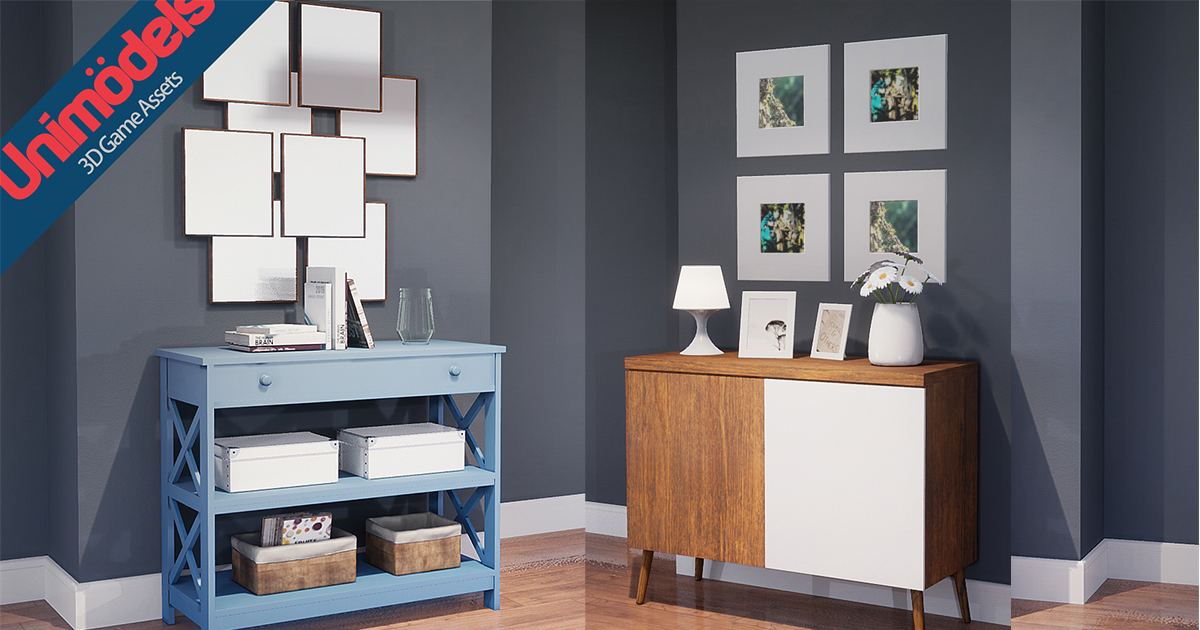 Desk and Decoration Vol. 3 | 3D Furniture | Unity Asset Store