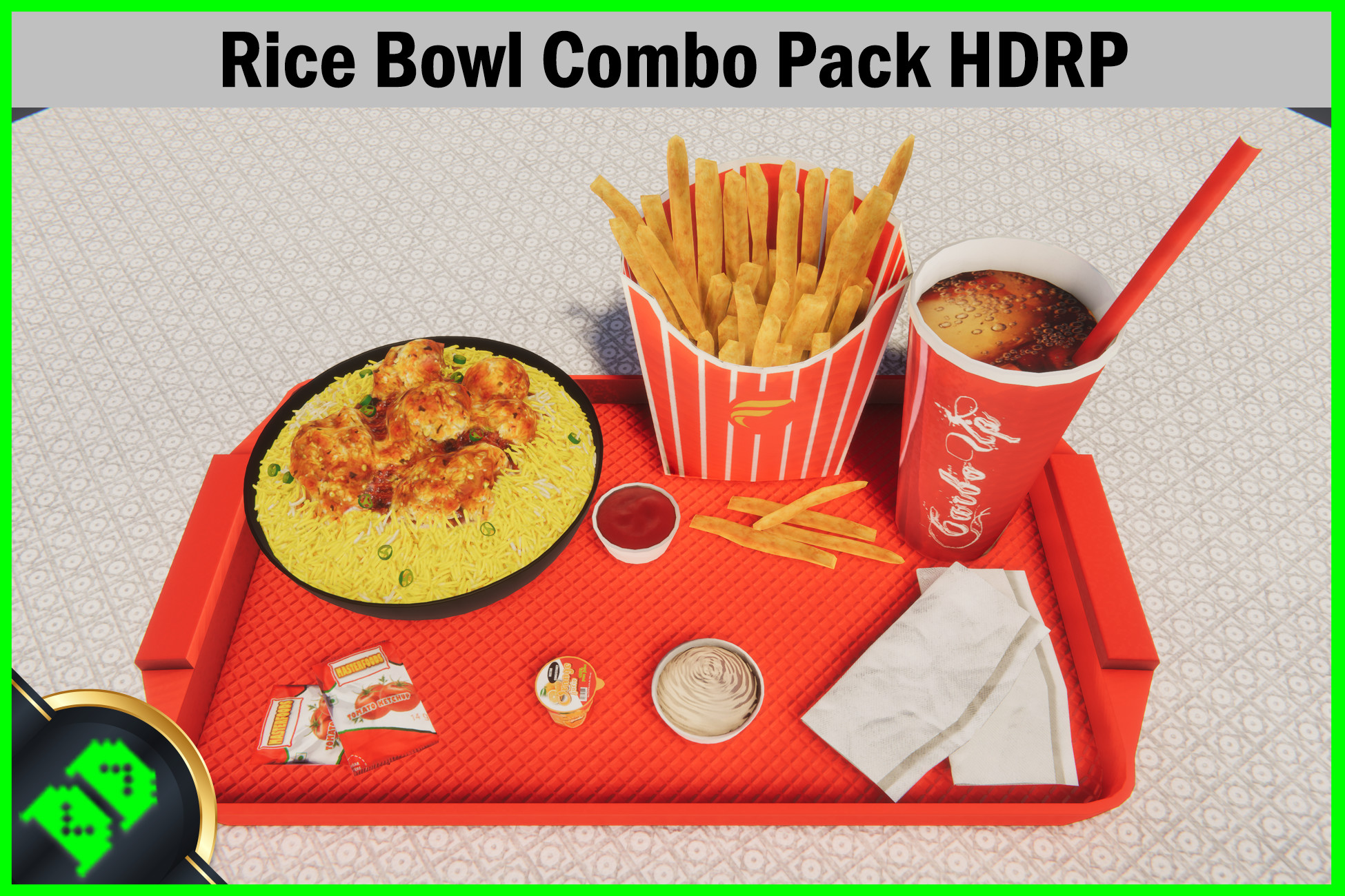Rice Bowl Combo Pack HDRP | 3D 食べ物 | Unity Asset Store
