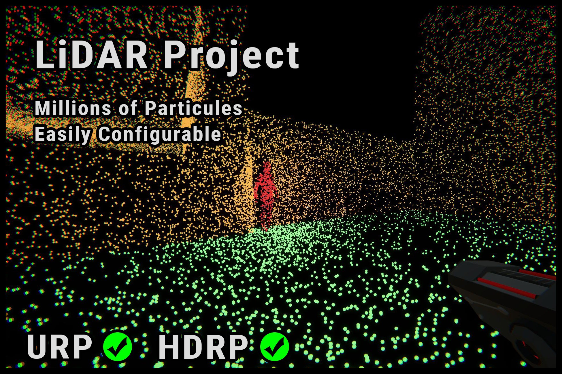 LiDAR project ( Horror and Exploration Games ) | VFX Particles | Unity Asset Store