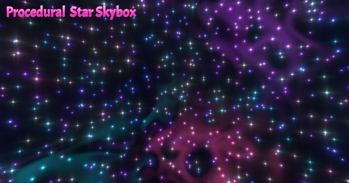 Procedural Star Skybox | ビジュアルエフェクト シェーダー | Unity Asset Store