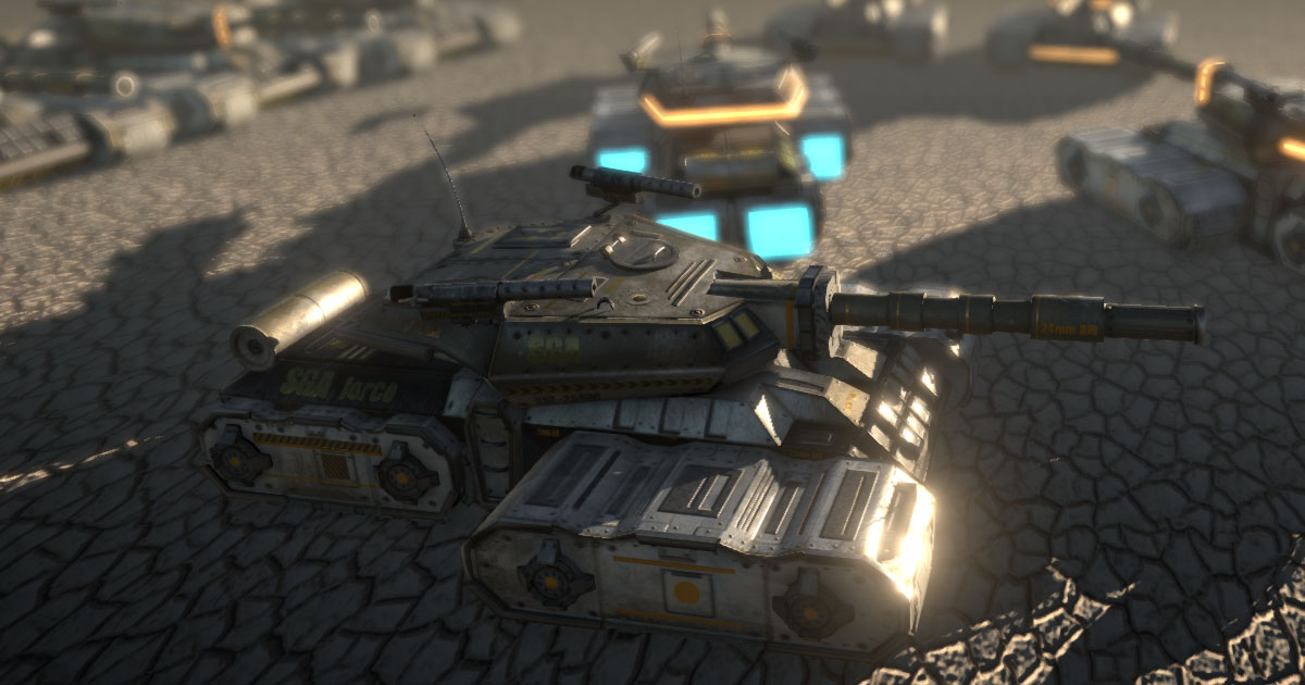 SF tank | 3D 지상 | Unity Asset Store