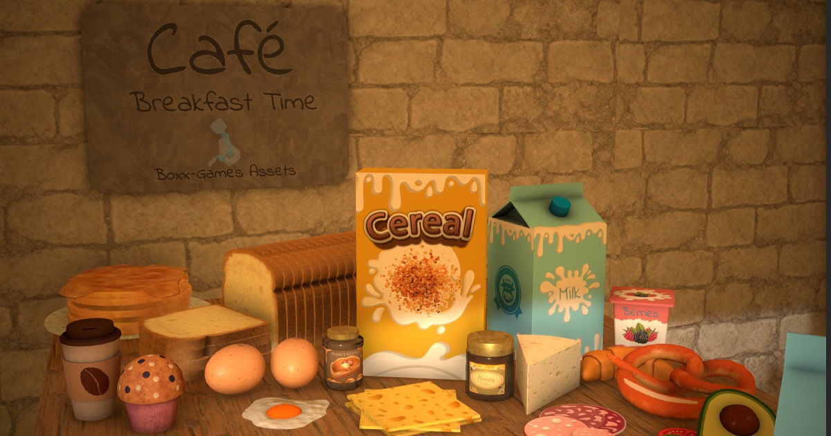 Food - Breakfast Time | 3D Food | Unity Asset Store