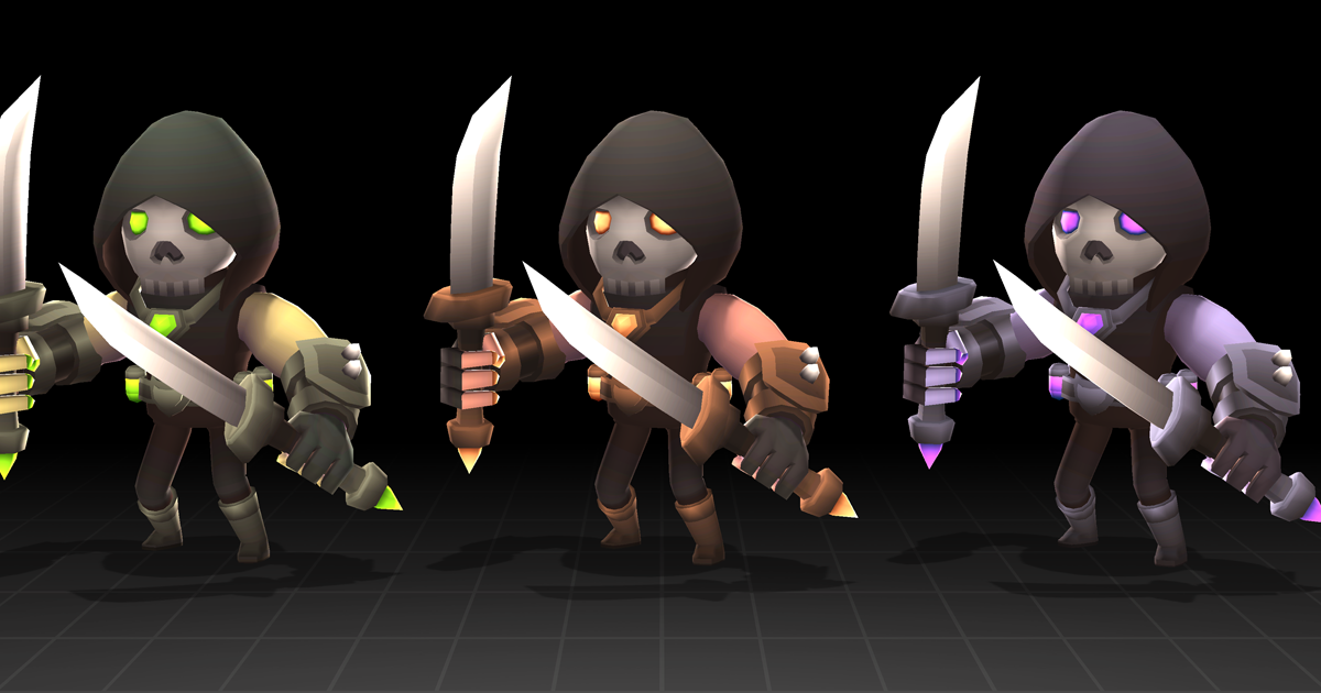 Poly HP - SkullAssassin | Characters | Unity Asset Store