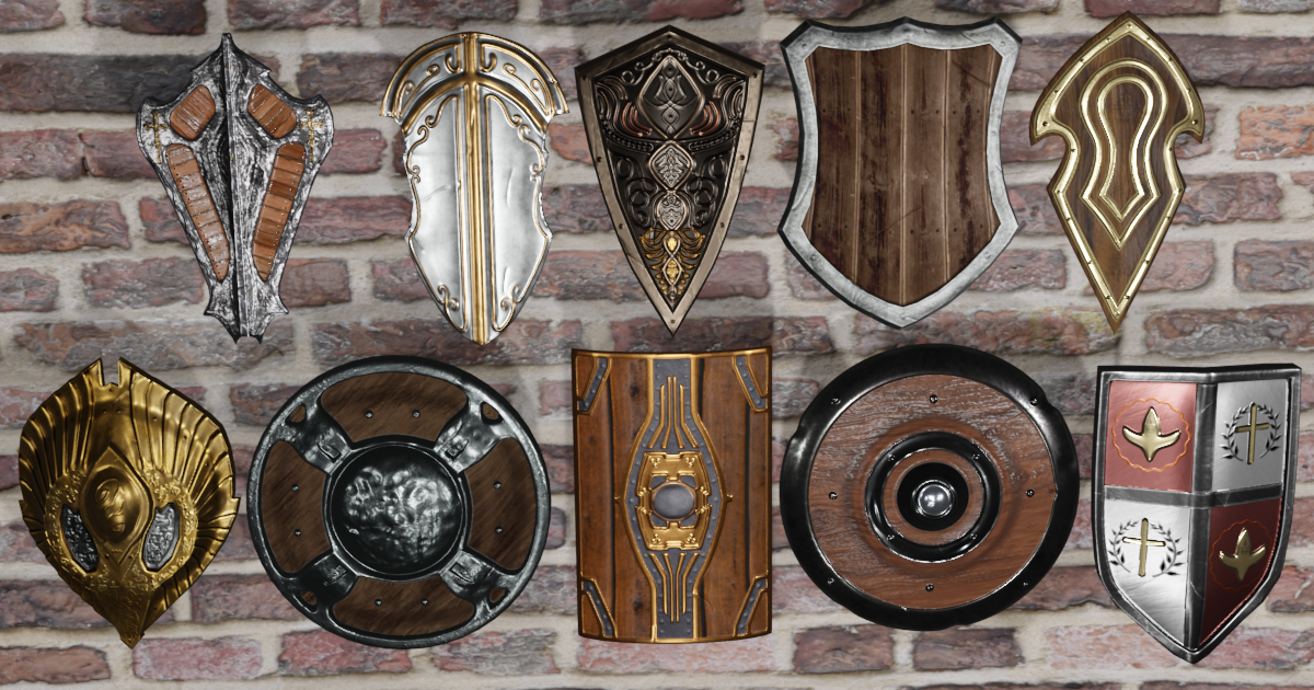 Shields Pack! | 3D Weapons | Unity Asset Store