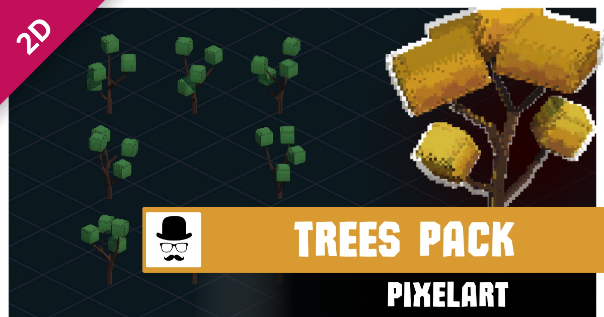 2D Trees Pack - PixelArt | 2D Environments | Unity Asset Store