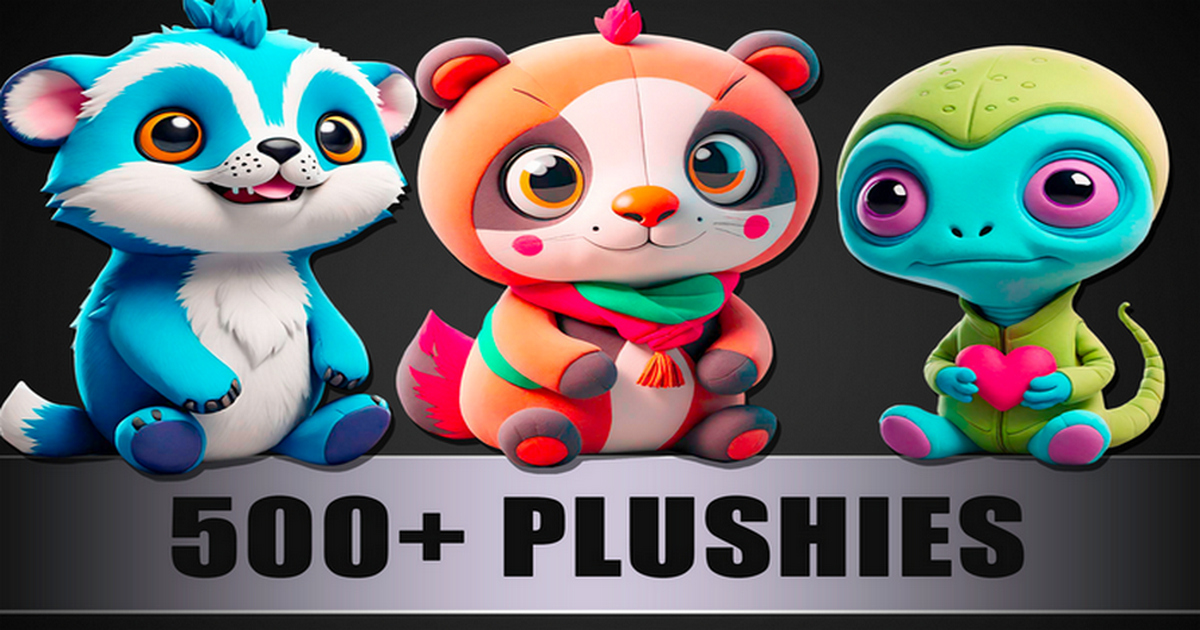 Hi-Def Plushie Pack 2 | 2D Icons | Unity Asset Store