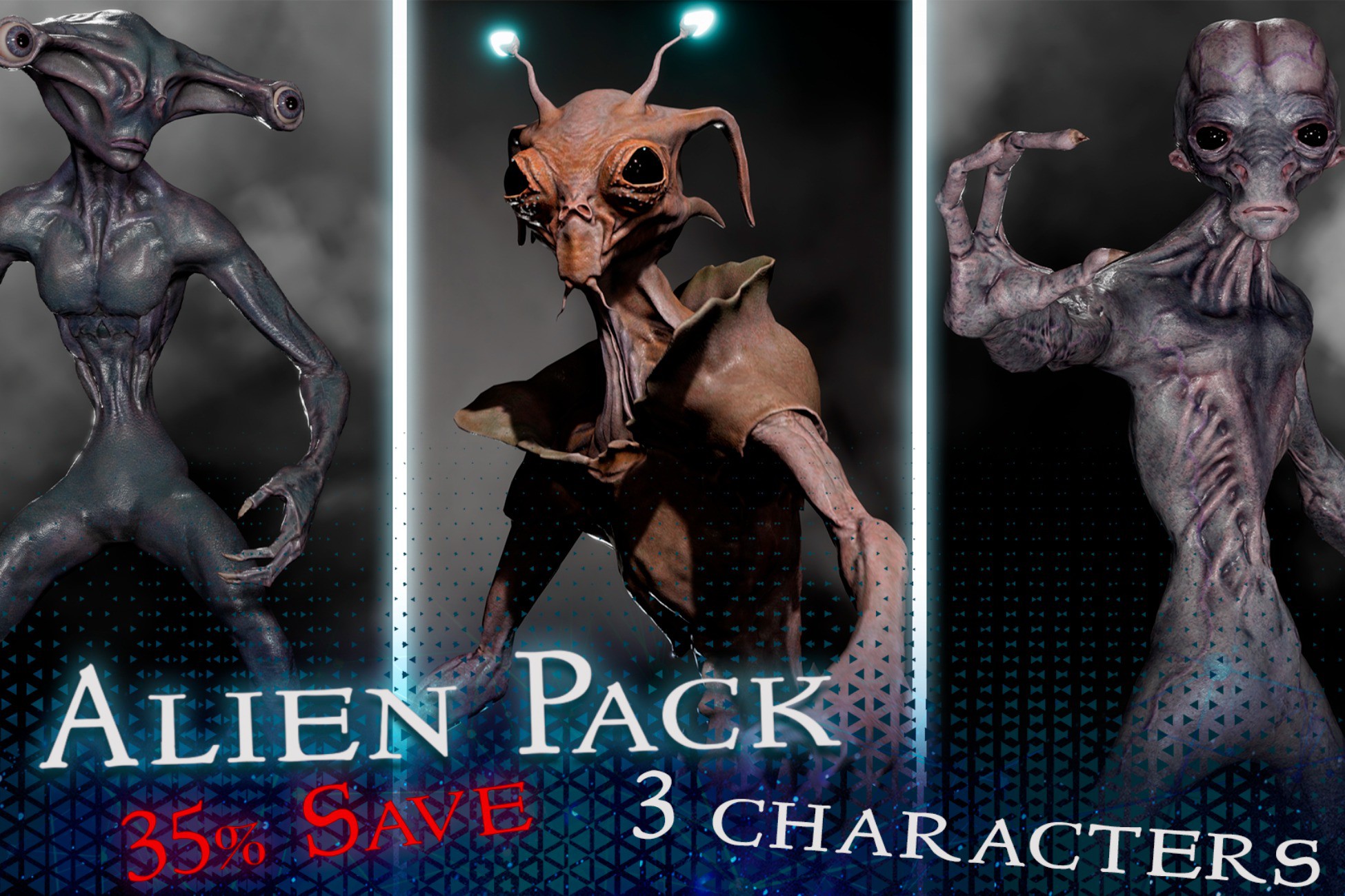 Alien Pack 3 Characters | 3D キャラクター | Unity Asset Store