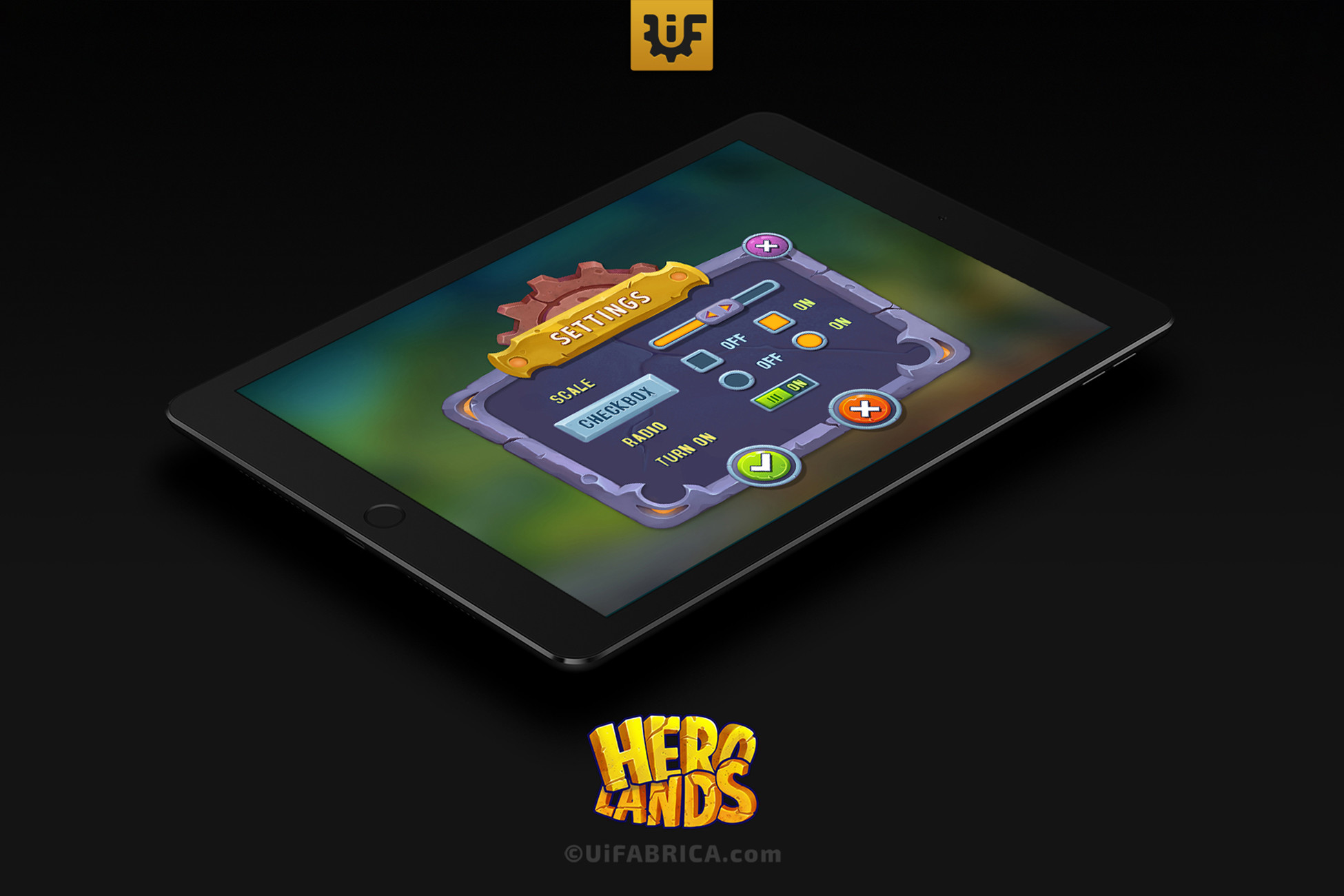 Hero Lands Mobile UI | 2D GUI | Unity Asset Store