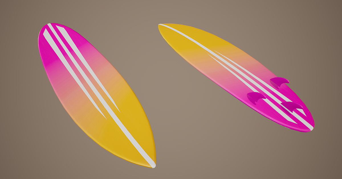 Summer Surfboard | 3D Props | Unity Asset Store