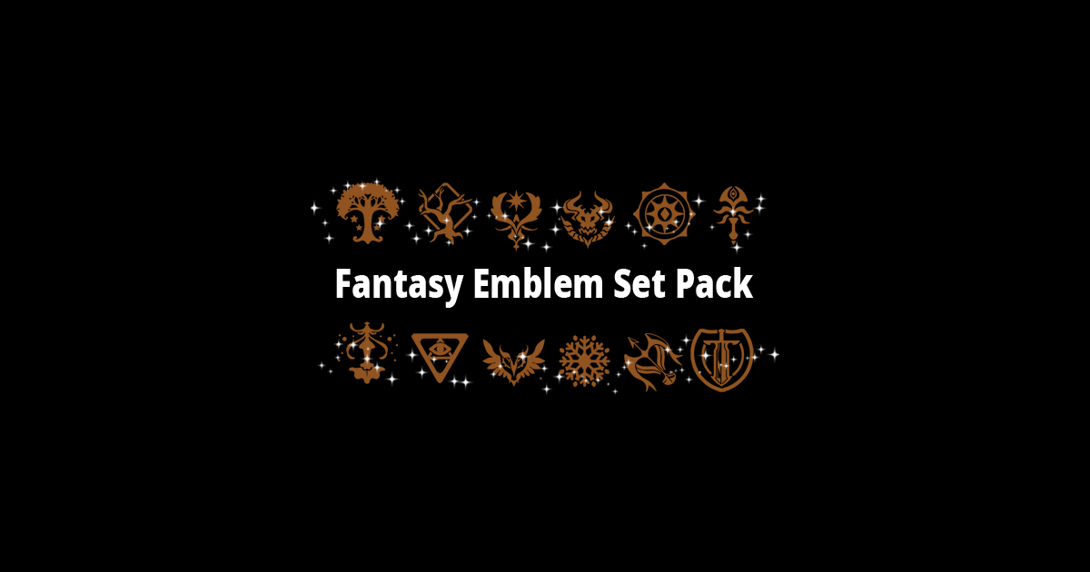Fantasy Emblem Set Pack | 2D Icons | Unity Asset Store