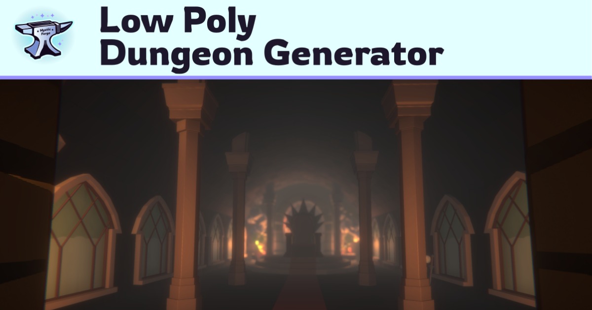 Low Poly Dungeon Generator | 3D Dungeons | Unity Asset Store