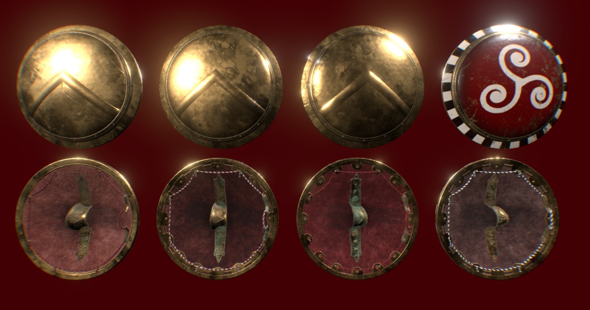 Shields Mythology Pack 7 | 3D Weapons | Unity Asset Store