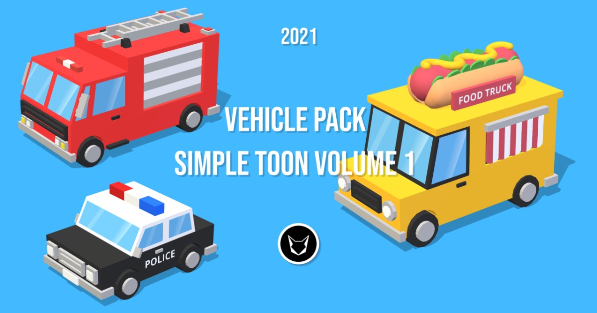 VEHICLE PACK - SIMPLE TOON VOLUME 1 | 3D Vehicles | Unity Asset Store