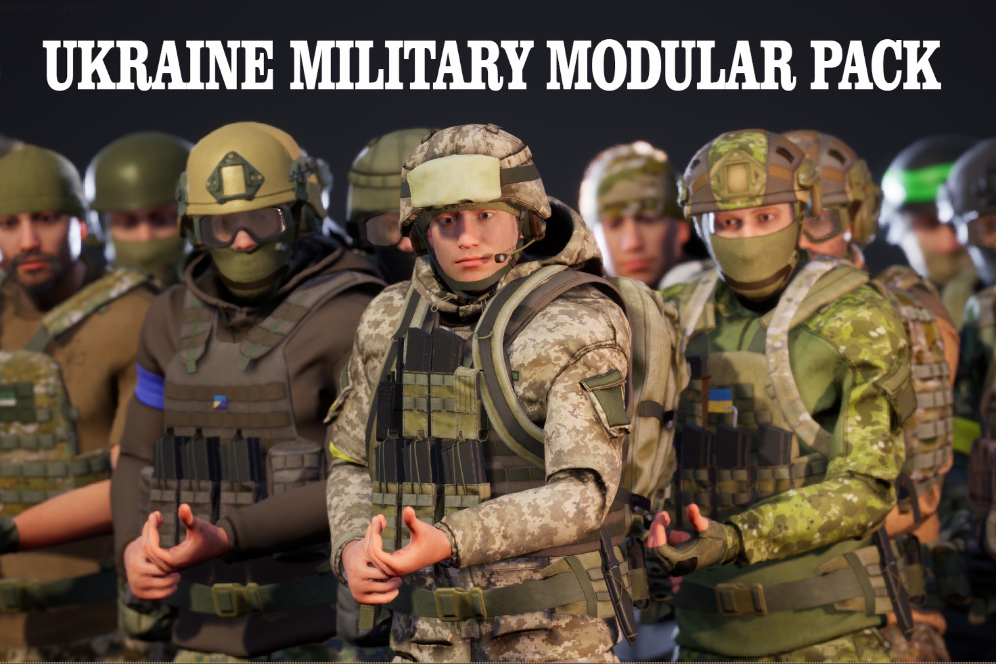 Ukraine Military Modular Pack | Characters | Unity Asset Store