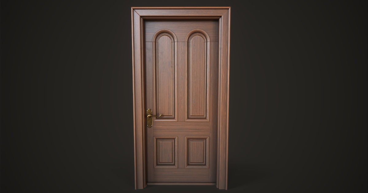 Classic wooden door | 3D Exterior | Unity Asset Store