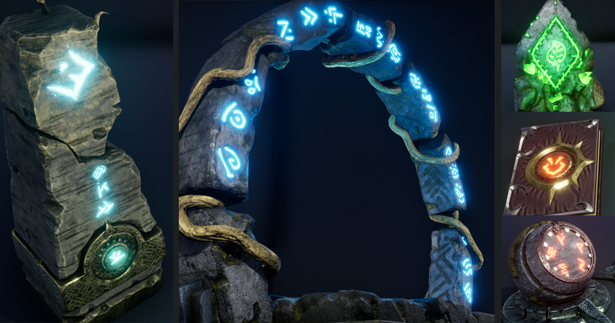 Runes part 2 - Fantasy PBR | 3D Props | Unity Asset Store