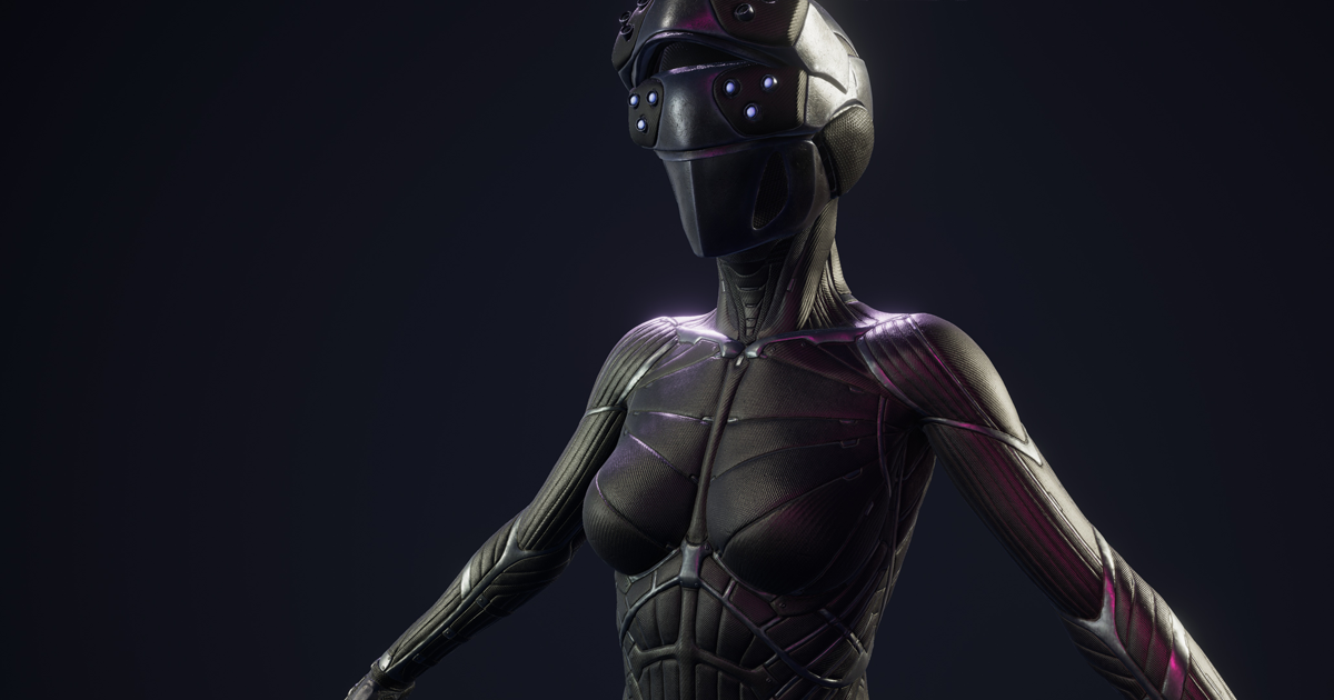 Vitruvian Exosuit Female from Tafi | 3D Clothing | Unity Asset Store