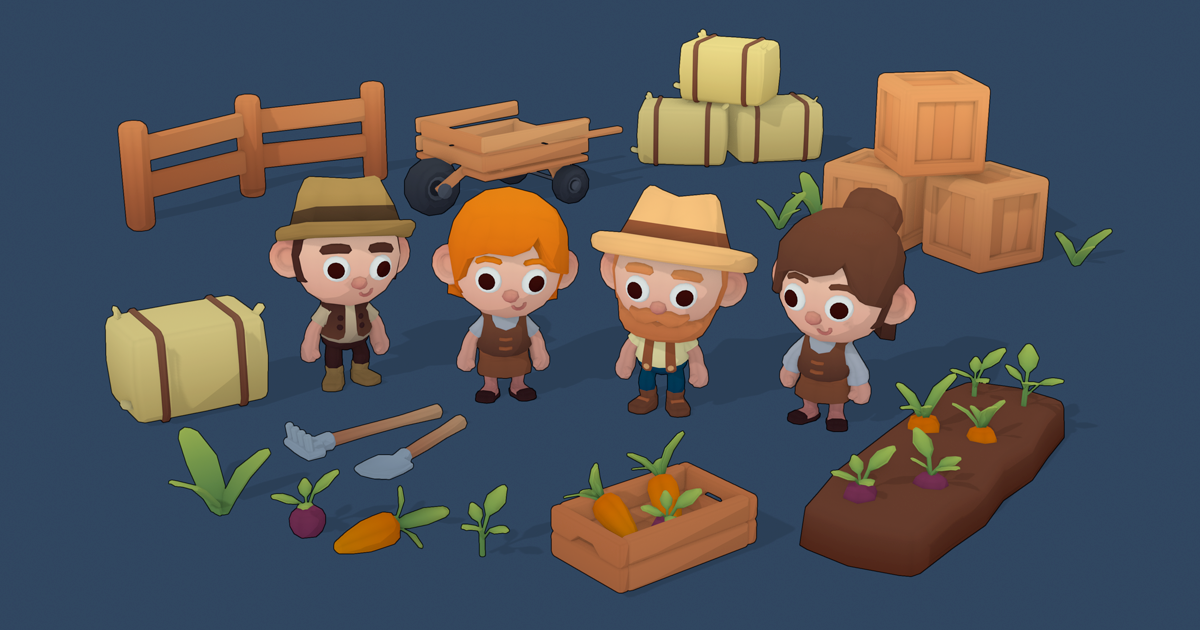 Puppet | Farmers | 3D Humanoids | Unity Asset Store