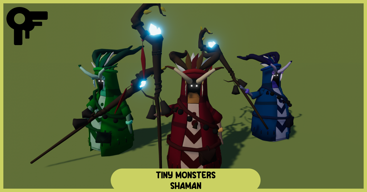 Shaman Tiny Monsters - Mekaru Studios | キャラクター | Unity Asset Store