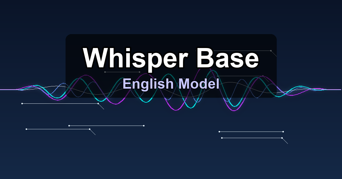 Whisper Base EN (OnnxRuntime/DirectML) for Unity | 음악 | Unity Asset Store